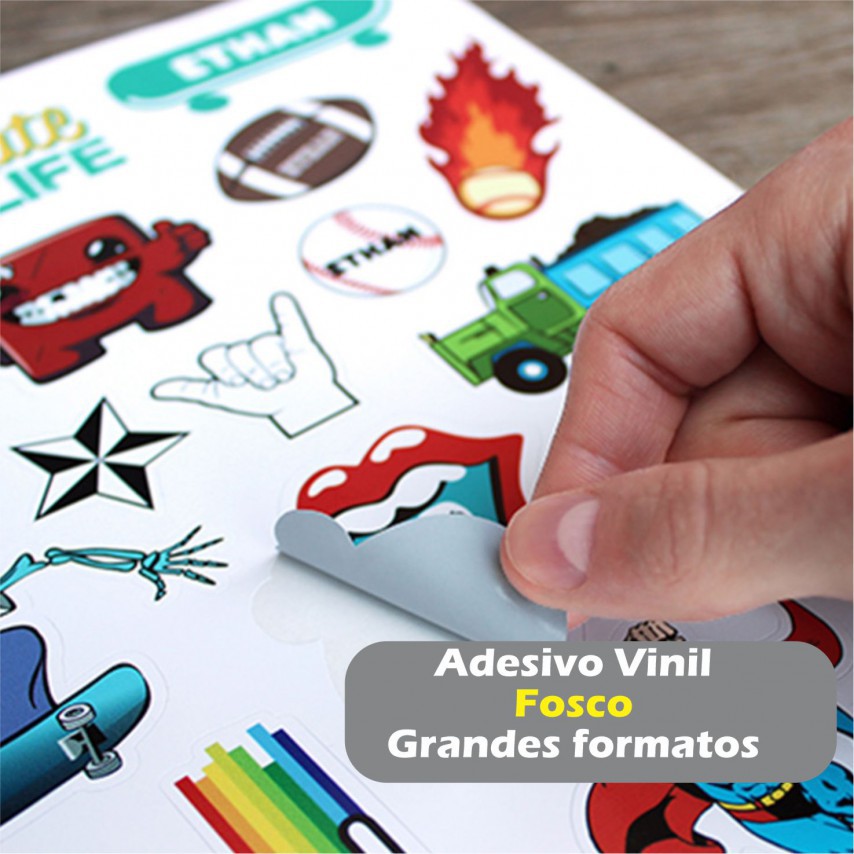 Adesivo Vinil Fosco Corte Especial / Meio Corte por mt2